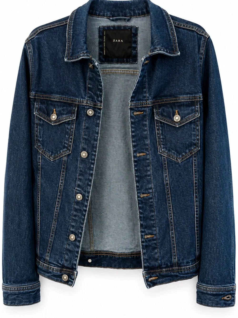 Zara | Jackets & Coats | Zara Indigo Blue Classic Denim Jacket | Poshmark